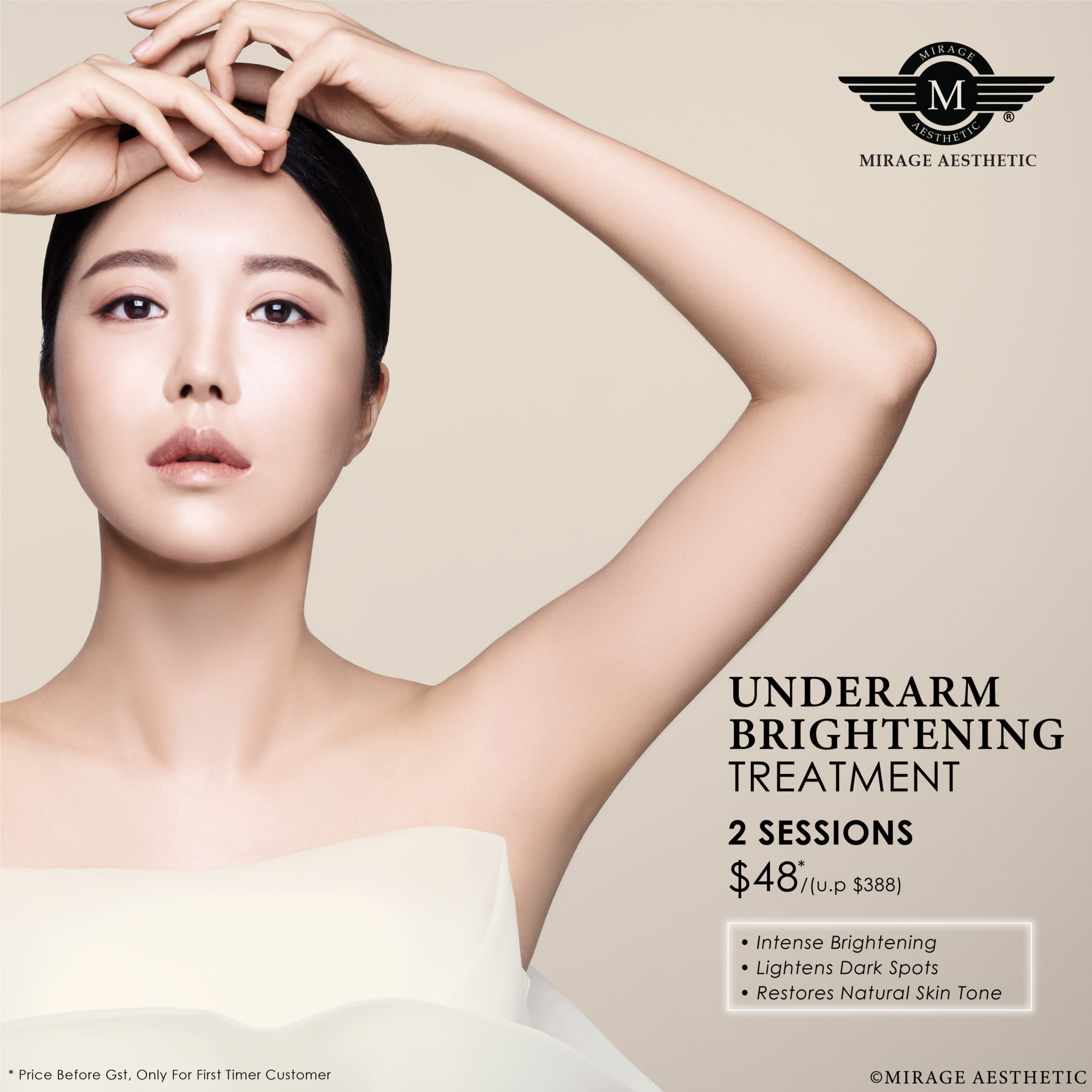 2 SESSIONS UNDERARM BRIGHTENING TREATMENT